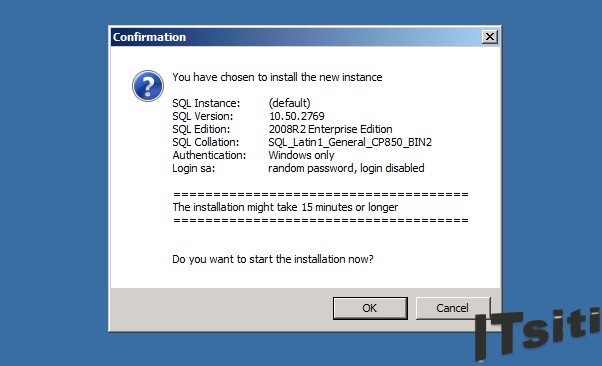 Install Microsoft SQL Server 2008 R2 using SQL4SAP